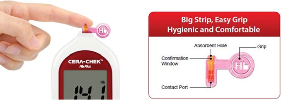Cera-Chek Hb Plus Tiras teste | MDM Pulse
