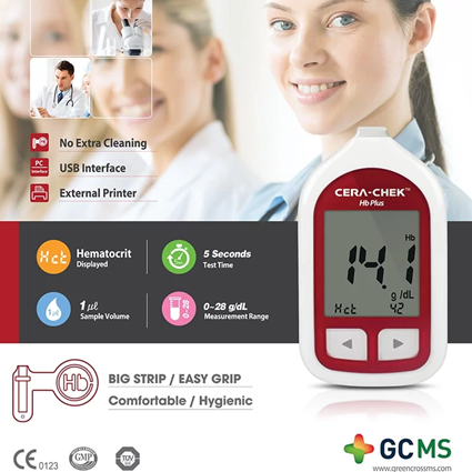 Cera-Chek Hb Plus Tiras teste | MDM Pulse